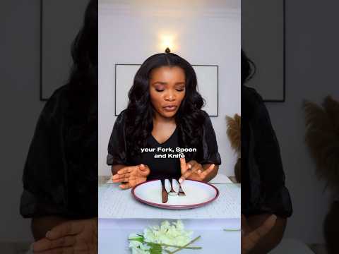 How to place your fork, spoon and knife when setting the table - Quick dining etiquette tip