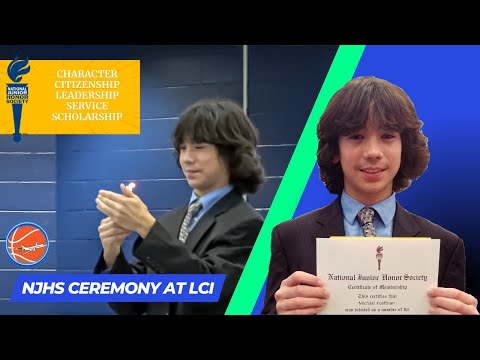 Induction Ceremony to the National Junior Honor Society (NJHS) at League City Intermediate School