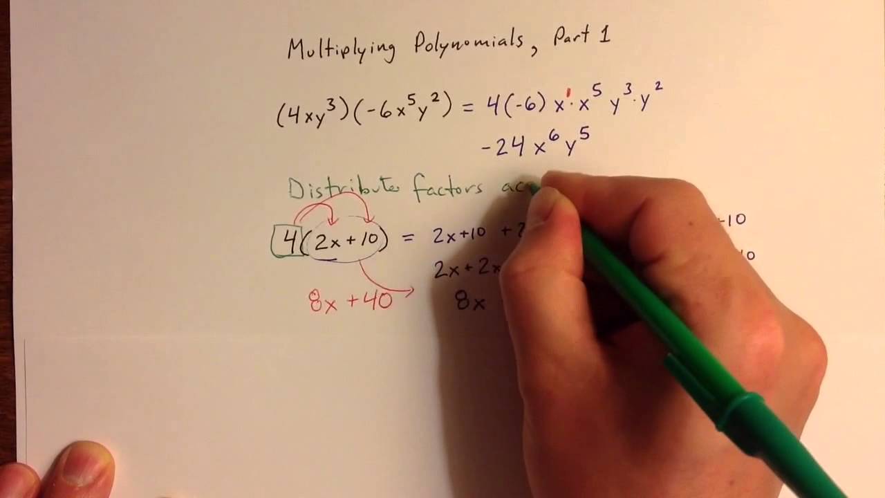 Multiplying Polynomials, Part One
