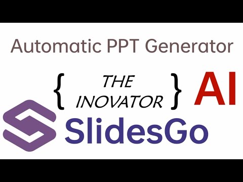 AI generated PPT | SlidesGo | Automatic for FREE in 5 min | 5 MiN Tutorial