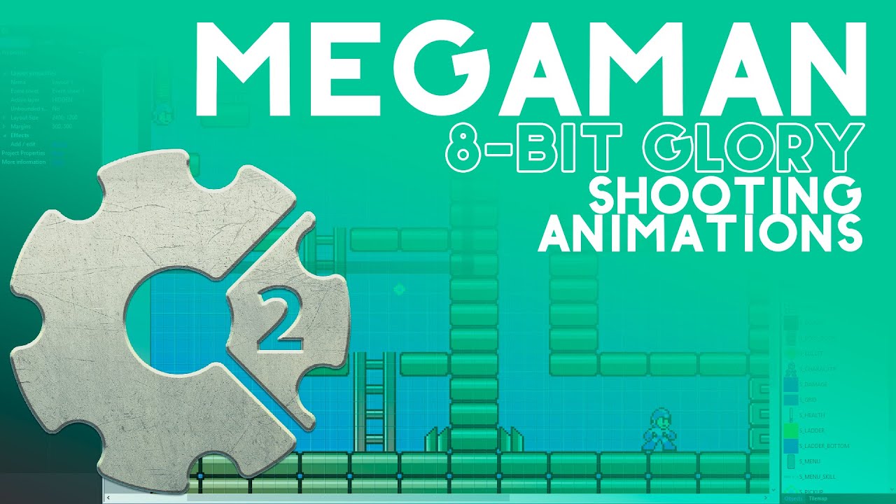 MEGAMAN 06 Shooting animations - Construct 2 - [8-bit Glory]