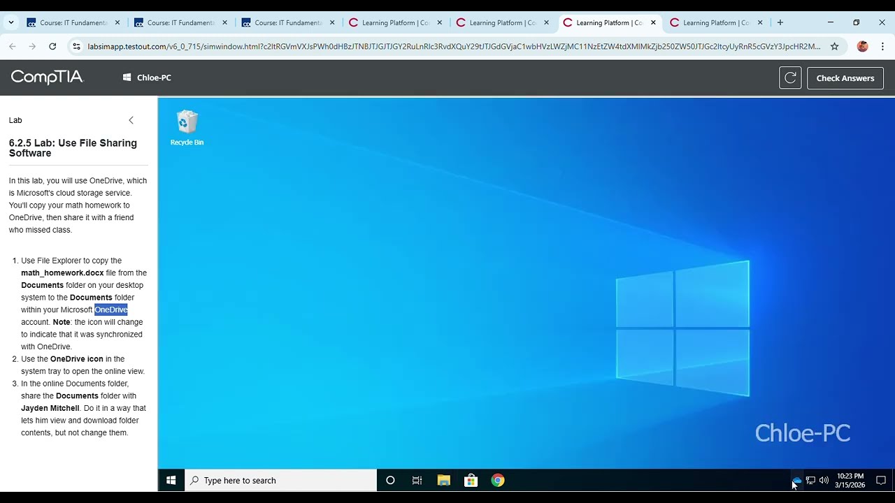 CompTIA 6.2.5 Lab: File Sharing Software