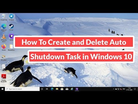 How To Create and Delete Auto Shutdown Task in Windows 10