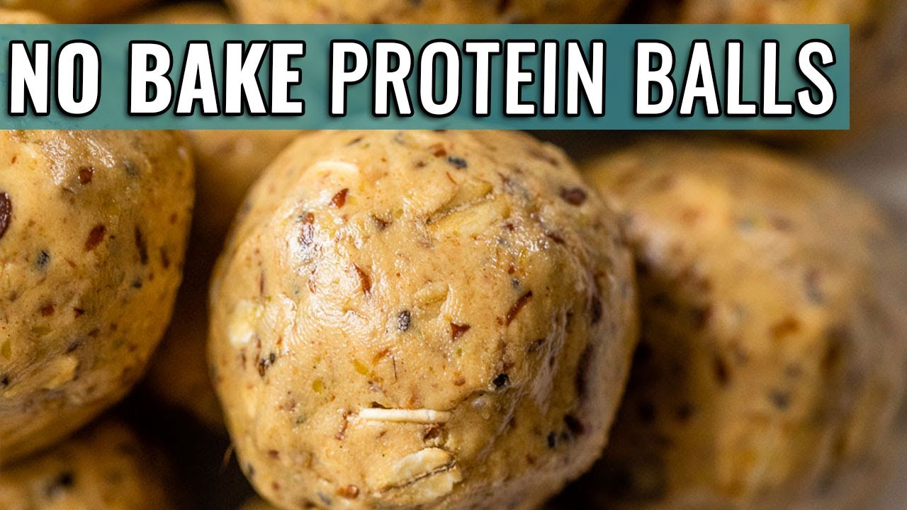 Cookie Dough Protein Balls | Healthy NO BAKE Snack