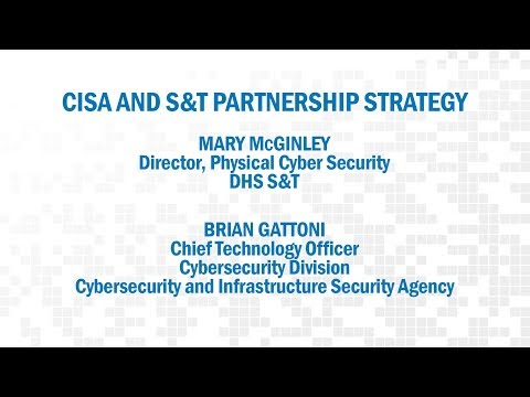 2019 S&T Showcase—CISA and S&T Partnership Strategy