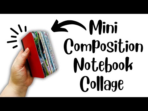 Magazine Collage | MINI Composition Notebook Glue Book