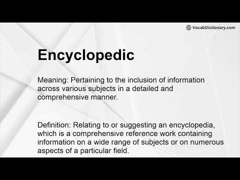 Encyclopedic Meaning