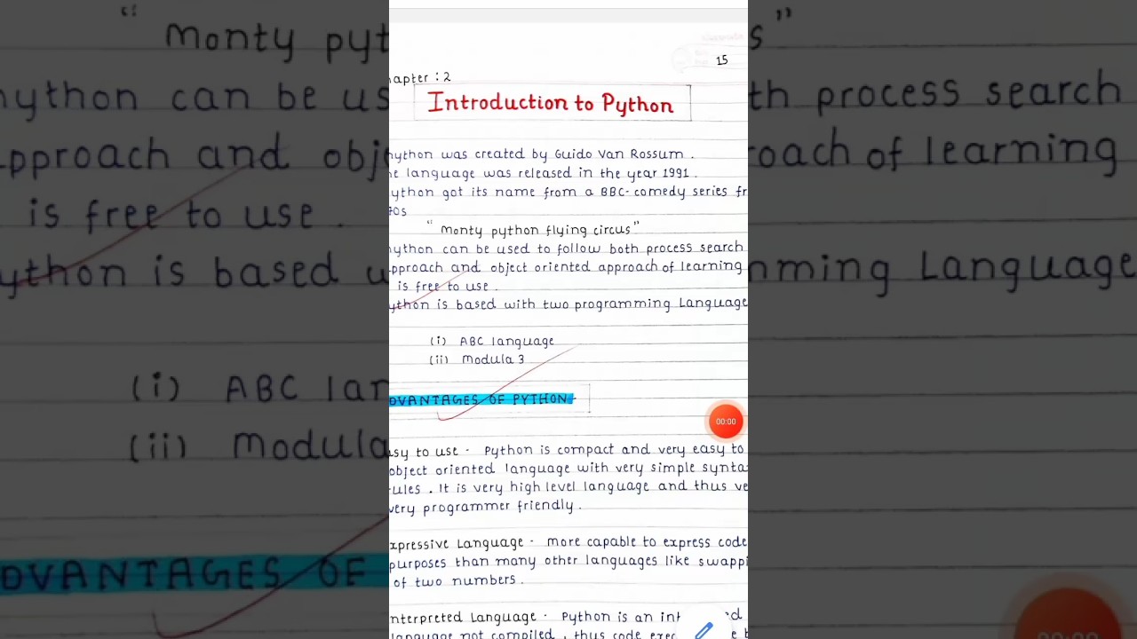 Class 11 IP/CS Ch- Python Notes | #chaleya