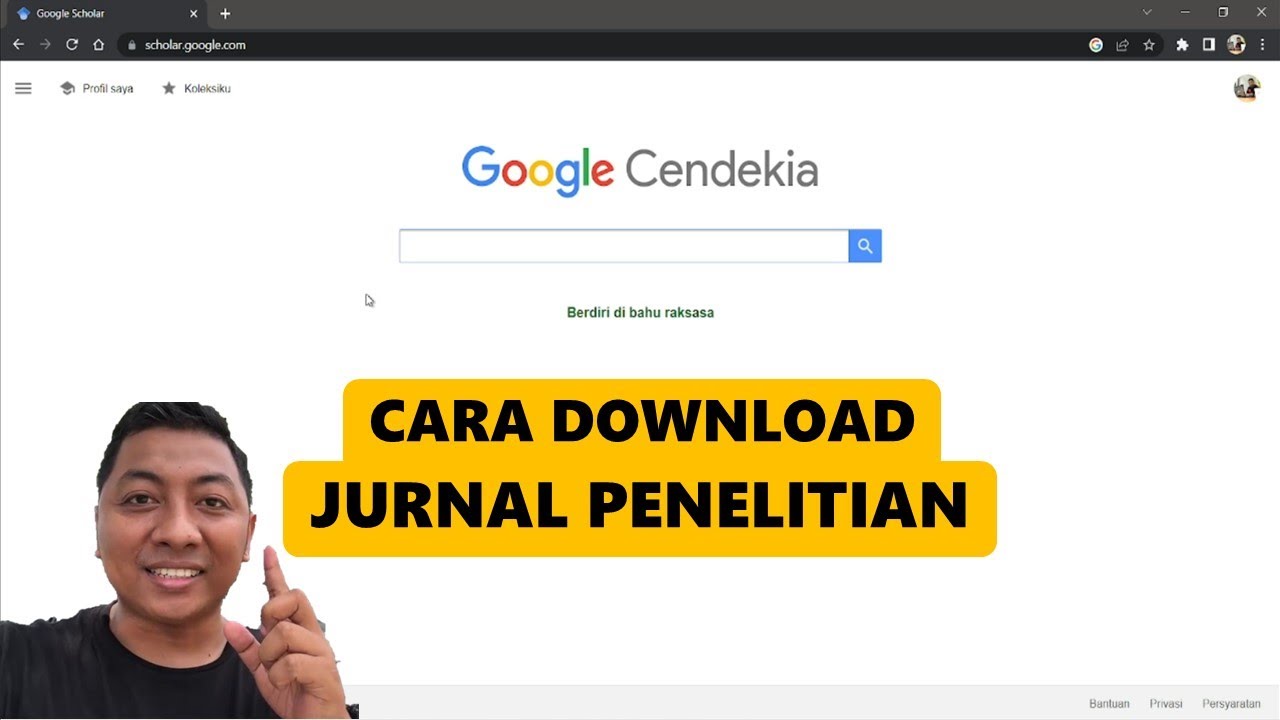 HOW TO DOWNLOAD RESEARCH JOURNALS ON GOOGLE SCHOLAR