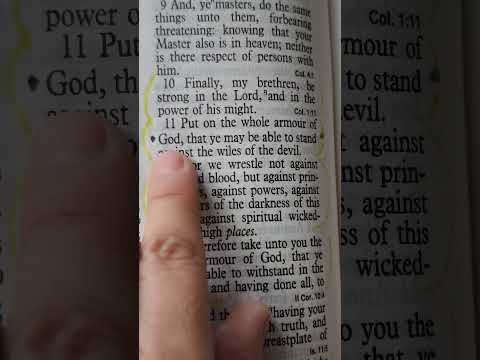 Put on the whole armor of God (EPHESIANS 6:11)