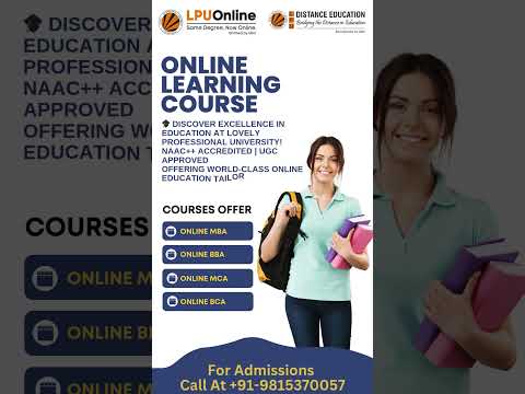 Online MBA, BBA, BCA & MCA From Lovely Professional University. Enrol Today! Call At 9815370057