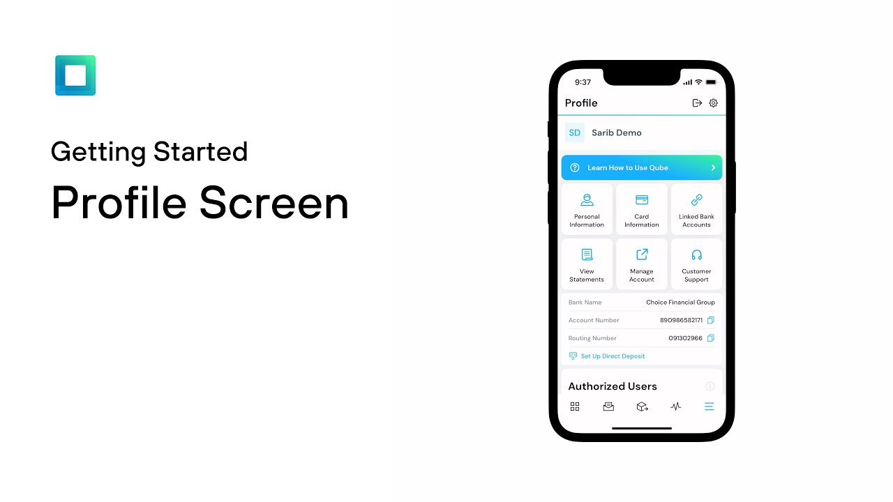 Getting Started - Profile Screen