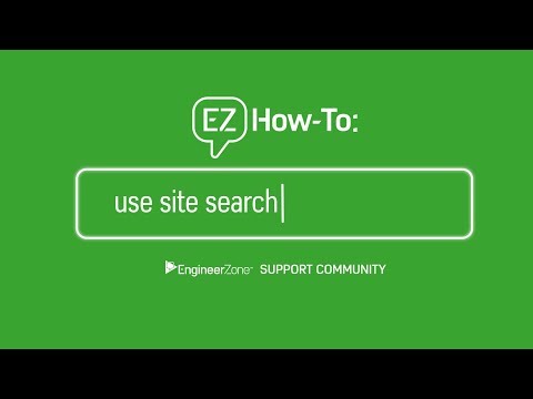 How to Use EngineerZone - EngineerZone