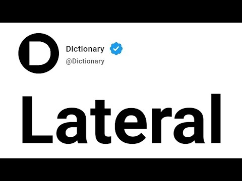 Lateral Meaning In English