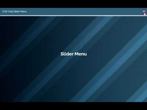 Slider Menu using CSS – ULXL^