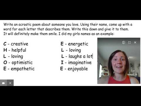 Thoughtful Thursday - Acrostic Poem