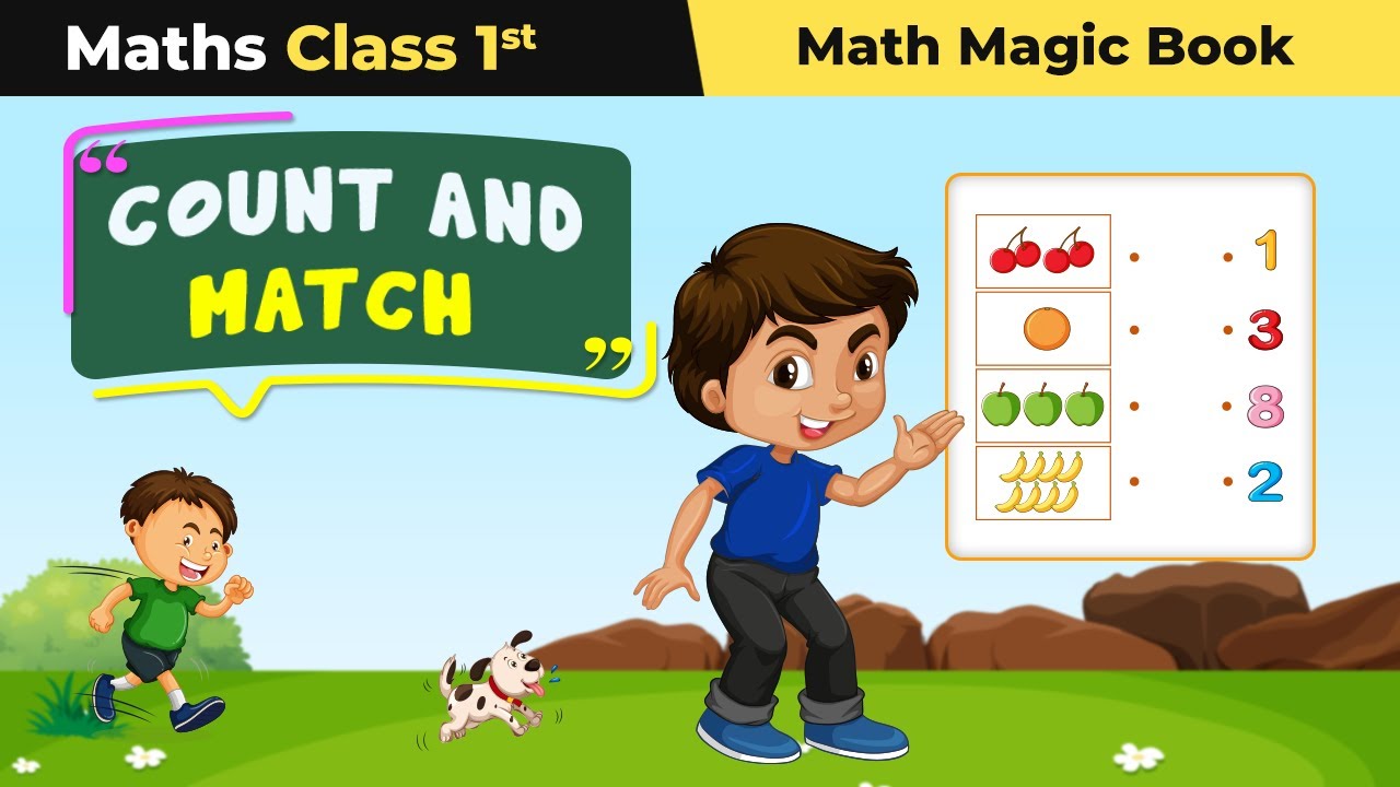 Class 1 Maths (Math Magic Book) Chapter 2 | Count And Match - Numbers ...