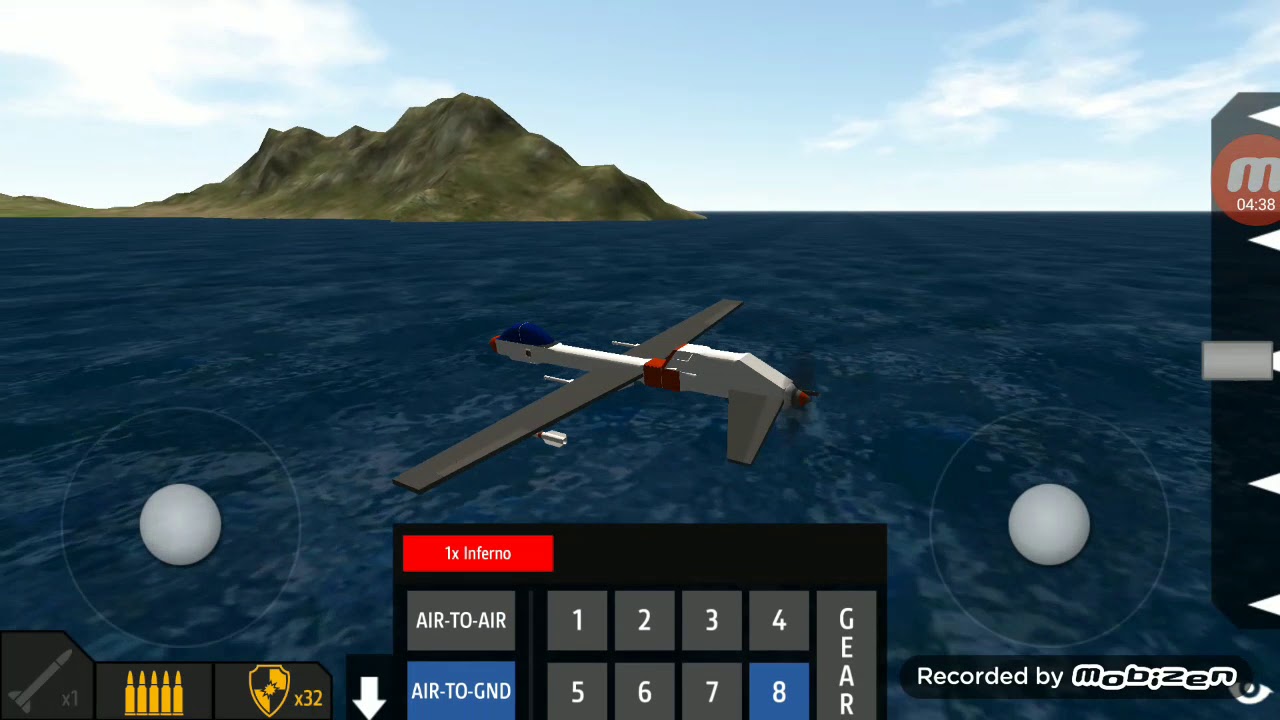 Air-Ground Attack Drone Demonstration in SimplePlanes