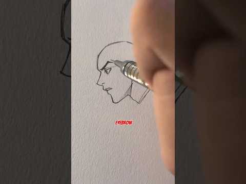 How to draw eye from side view || Jmarron
