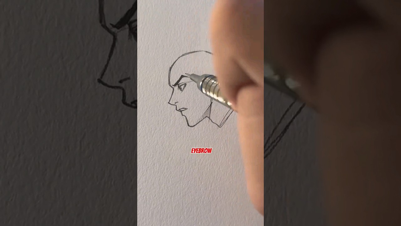 How to draw eye from side view || Jmarron