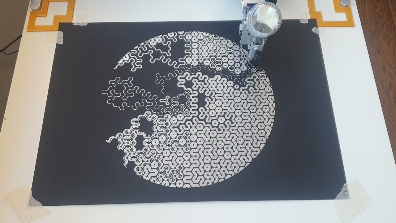 Aureole #1 - Time-lapse Pen Plotter