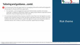The Risk Theme | PRINCE2 Practitioner by 1WorldTraining.com
