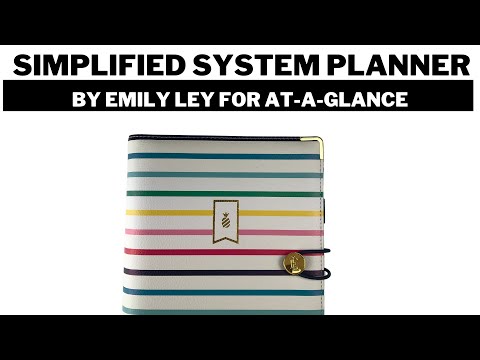 A binder that fits Franklin Covey Classic Inserts - Simplified System by Emily Ley for AT-A-GLANCE