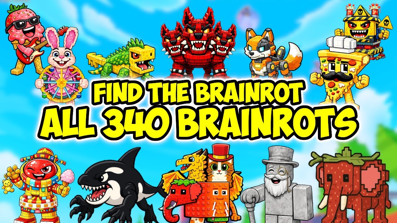 [ALL] How to get ALL 340 BRAINROTS in Find the Brainrot 340 | Roblox