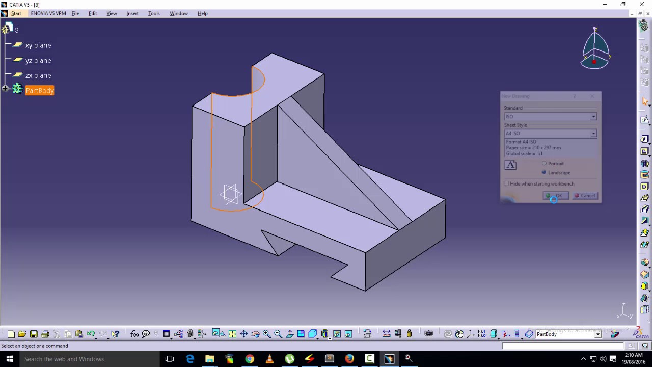 Catia v5 solid modelling tutorial