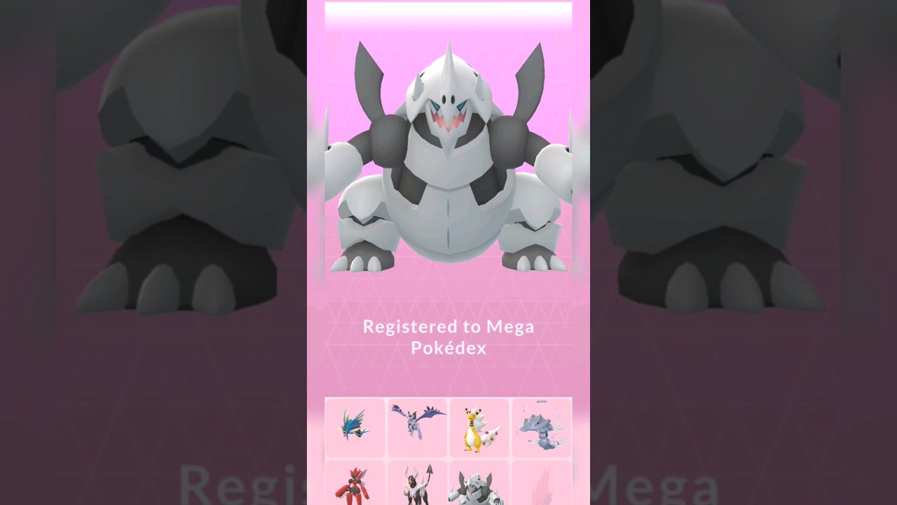 Evolving*FIRST* Mega Aggron in Pokemon Go | 100 IV Mega Pokemon | Aggron #games #pokemongo #pokemon