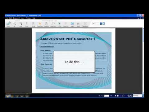 How to Convert PDF to PowerPoint with Able2Extract 7