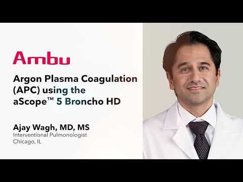 Argon Plasma Coagulation (APC) using the aScope 5 Broncho HD Bronchoscope