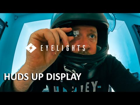 Helmet Tech HUDS UP Display - unboxing & testing the EyeRide HEAD UP DISPLAY +