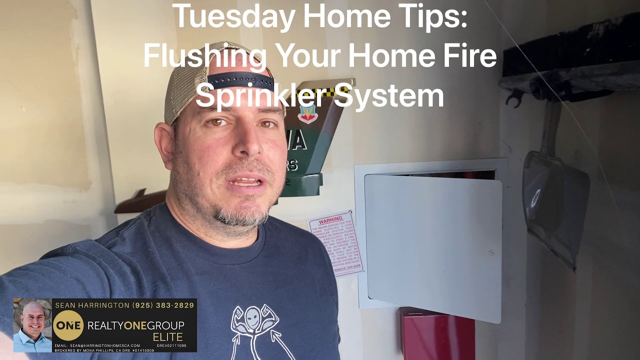 Tuesday Home Tips: Flushing Your Home Fire Sprinkler System