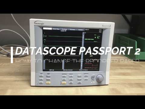 How to Replace the Recorder Paper in a Datascope Passport 2