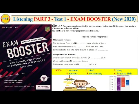 EXAM BOOSTER - Listening Part 3 Test 1 (2020 + Transcript + Key)