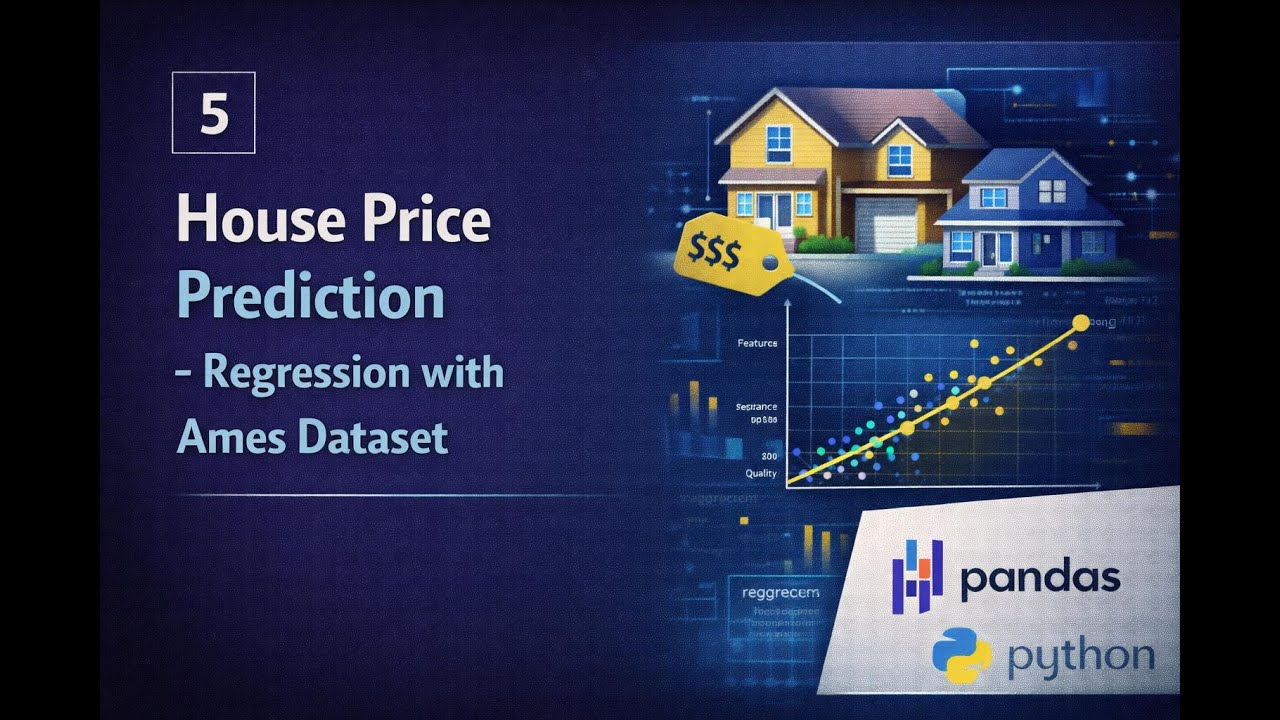 Predicting House Prices with Regression Using the Ames Housing Dataset
