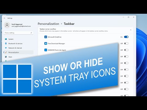 How to Show or Hide Icons on Windows System Tray