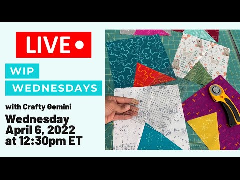 WIP WEDNESDAY #64: Samosa Quilt Block Demo with Crafty Gemini