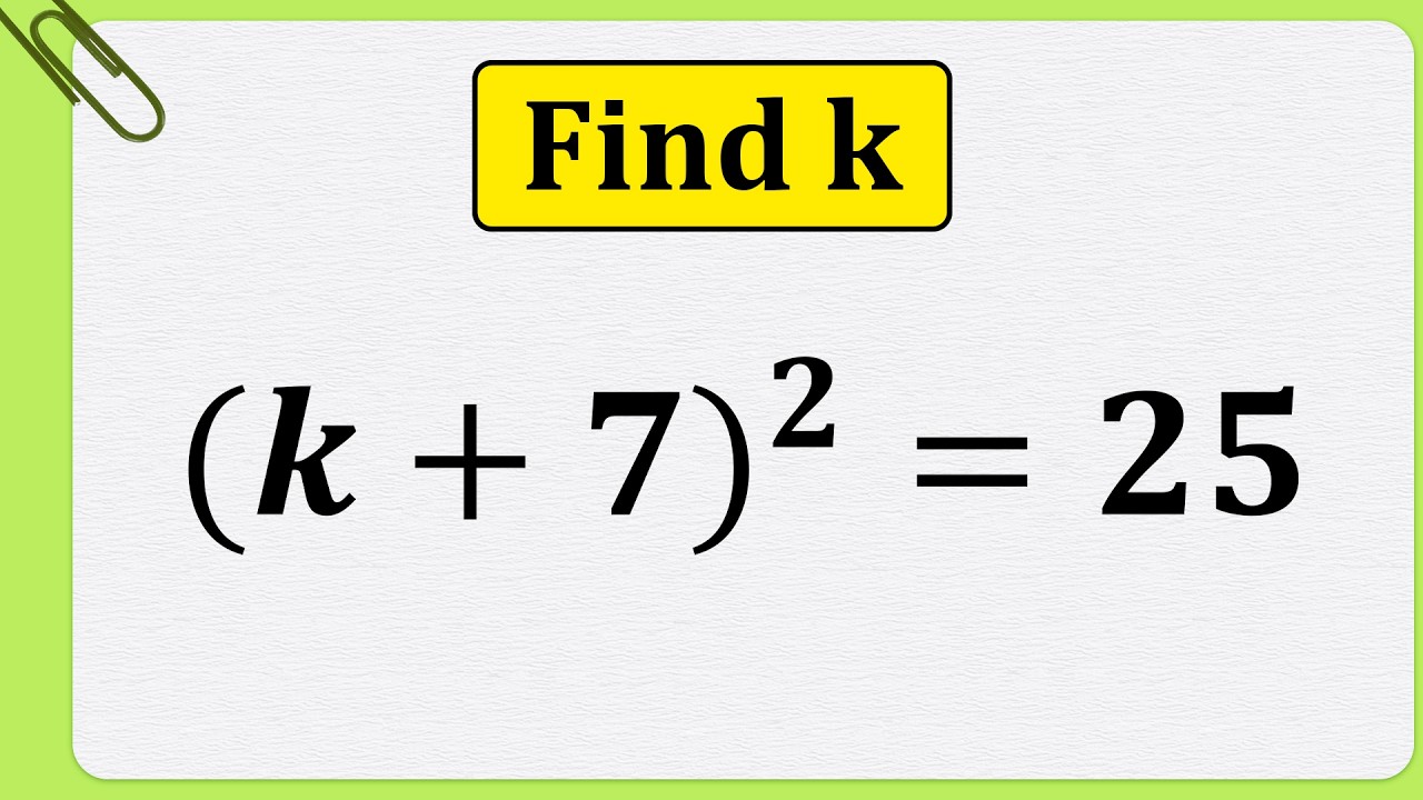 Nice Algebra Math Simplification | Find the Value of K | Algebra