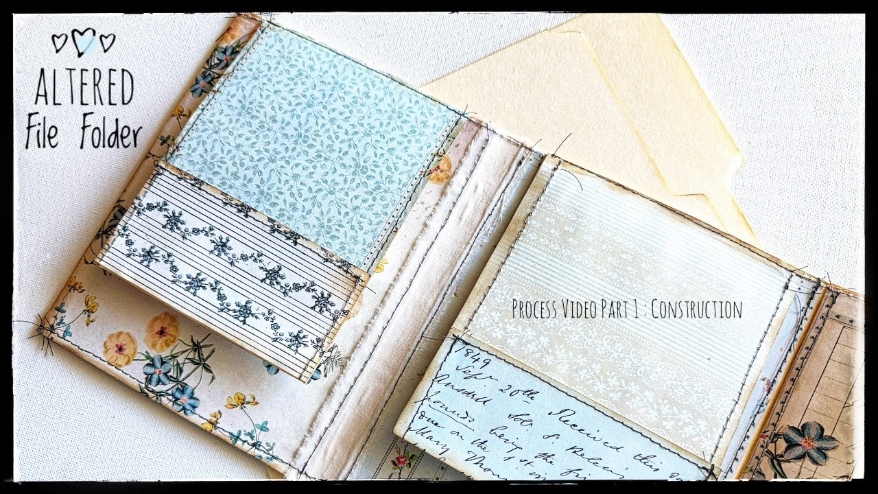 Altered File Folder - Process Video Part 1: Construction