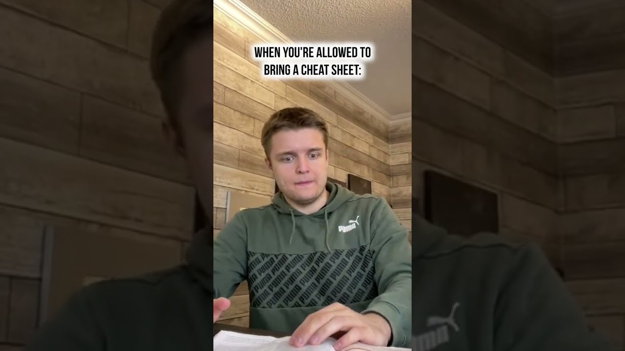 When You're Allowed To Bring A Cheat Sheet #Shorts