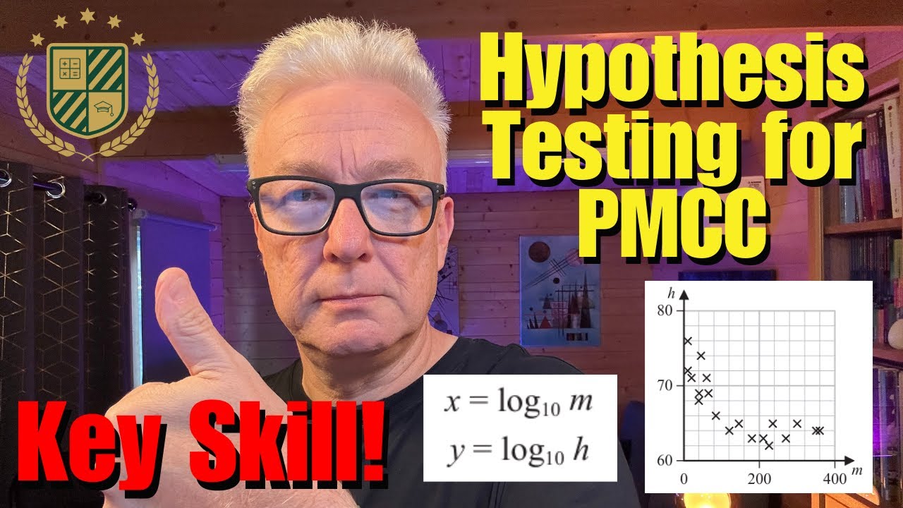 Hypothesis Testing for PMCC (Q6 A2 P3 Statistics Edexcel 2022)