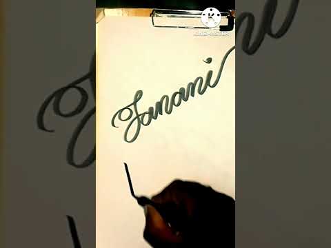 ✍️✍️✍️name writing/ janani tamil#shorts