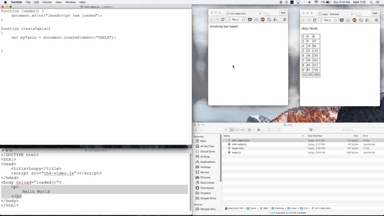 Chapter 4 - For Loops and Dynamic Tables