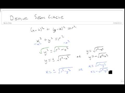 Define Semi Circles