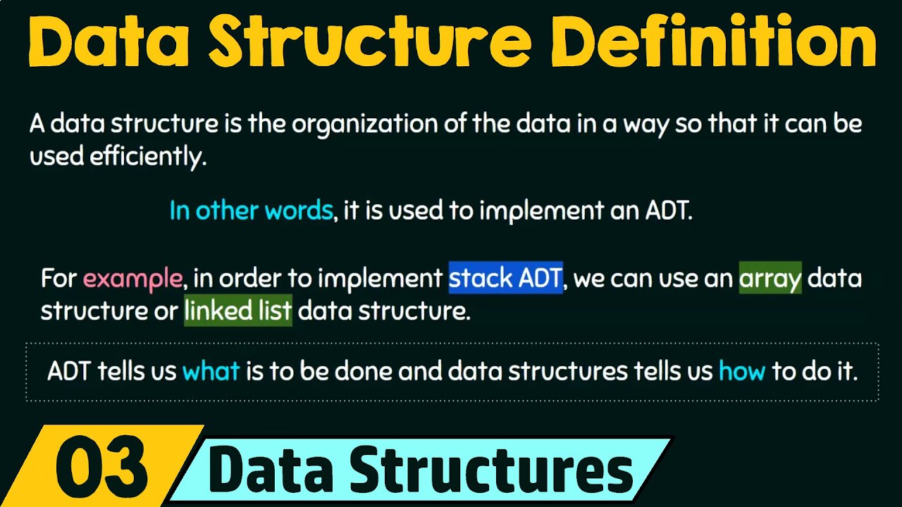 Data Structure Definition & Advantages