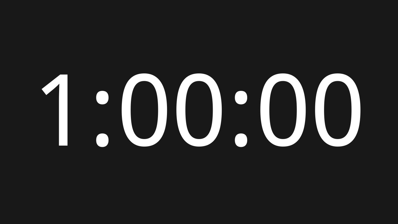 1 Hour Countup [No Copyright Timer]