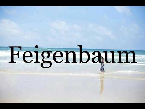How To Pronounce Feigenbaum🌈🌈🌈🌈🌈🌈Pronunciation Of Feigenbaum