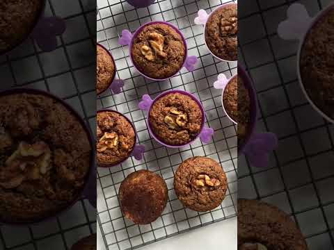 AMAZING Banana Walnut Muffins your family will love! #shorts #healthy #easyrecipe